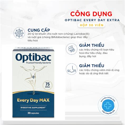 Optibac Every Day Max Probiotic Tablets Support Digestive Health Reduce Constipation