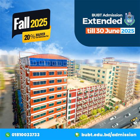 Bangladesh The Bubt Admission Deadline Has Been Extended Till 30 June 2025 This Is Your