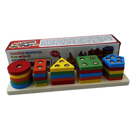 Sortator De Forme Geometrice Din Lemn Selling Depot 5 Coloane Emagro