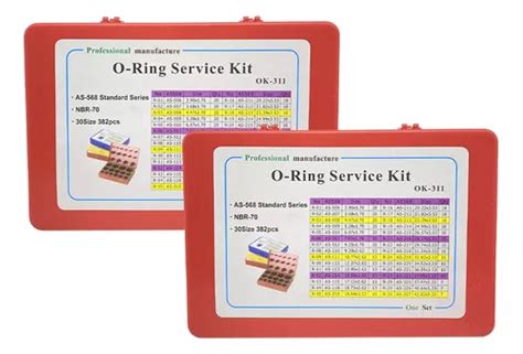Maleta Estojo Kit De Anel Oring Polegada Combo Com 2 Unid Frete Grátis