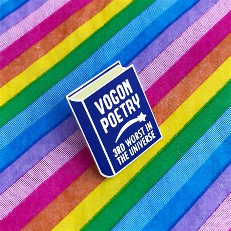 Vogon Poetry Enamel Pin Hoyfc Hitchhikers Guide To The Galaxy