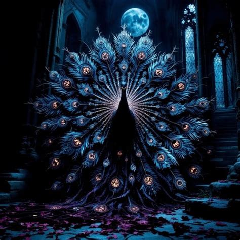 Free Mystical Gothic Peacock Image Gothic Supernatural Cathedral