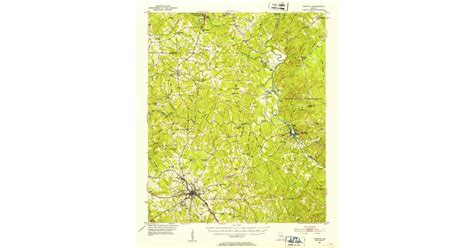 1950s Maps Of Forsyth Ga Pastmaps