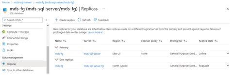 remove a sql database from an azure failover group
