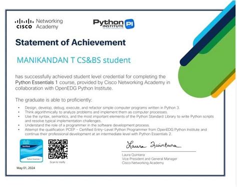 Pythan Cisconetworkingacademy Certification Professionaldevelopment Technicalgrowth