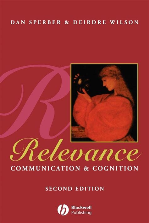 Relevance Communication And Cognition 9780631198789