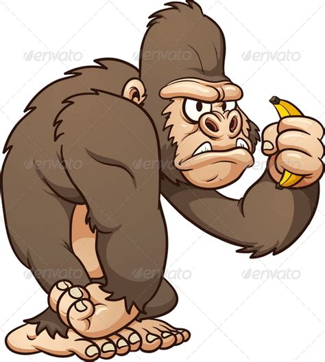 Cartoon Gorilla Clipart Free Download On Clipartmag