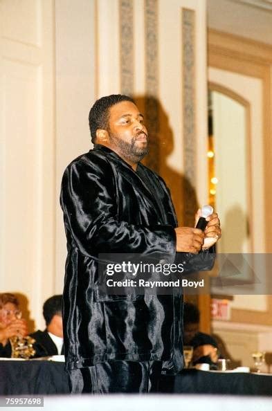 Singer Gerald Levert Performs During An Expo For Todays Black News