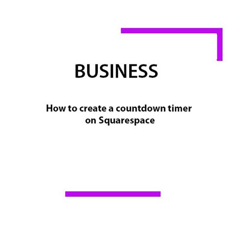 How To Create A Countdown Timer On Squarespace — Primitus Consultancy