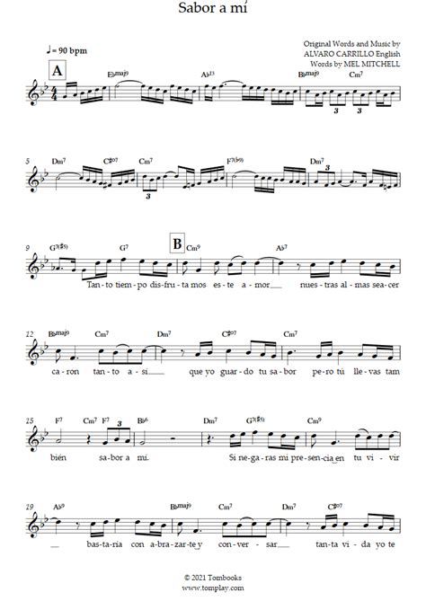 Sabor A Mi Guitar Chords