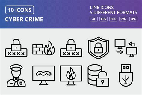 Vector Cyber Crime Icon Set 2169740