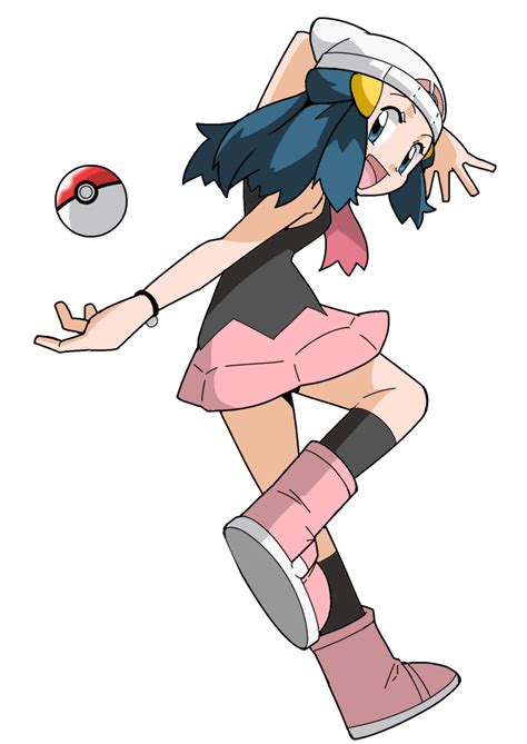 Safebooru Blue Eyes Blue Hair Hainchu Hikari Pokemon Poke Ball