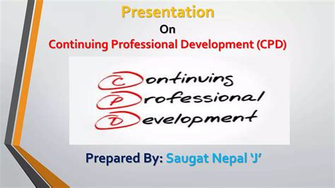 Continuing Professional Development Cpd Pptx