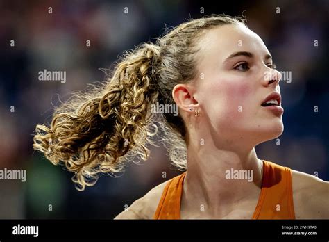 Glasgow Sofie Dokter In Action During The Shot Put In The Pentathlon