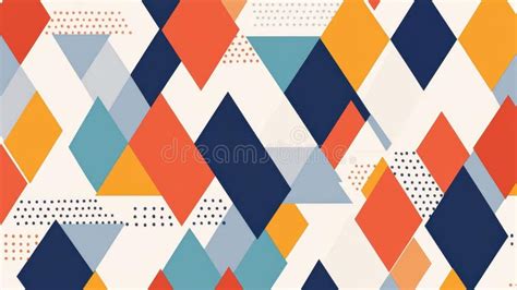 Discover A Modern Triangle Pattern With A Vibrant Palette And Playful