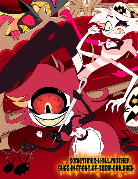 ”niffty Vs Bugs” Hazbin Hotel Fan Art Niffty Mercilessly Killing Bugs