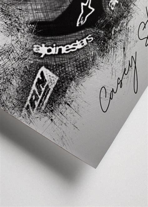 Casey Stoner Poster Von Sketch Art Printler