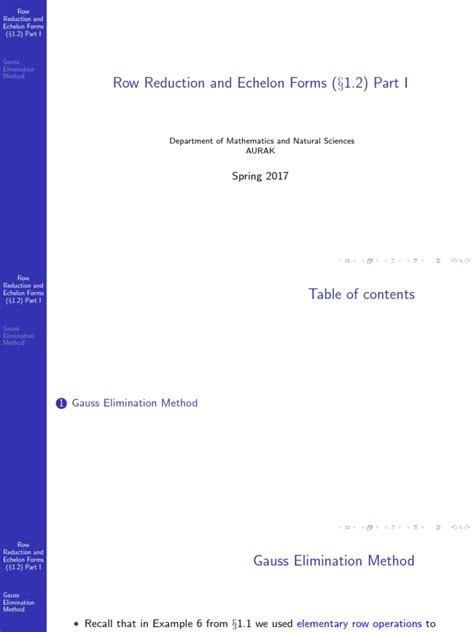 Math 203 1 2 Pdf System Of Linear Equations Linear Algebra