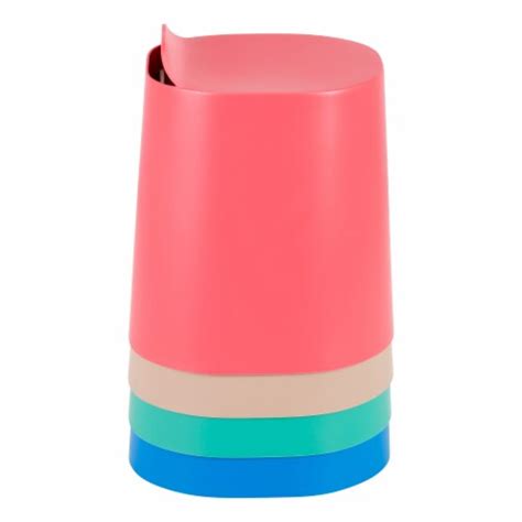 Flexible Indooroutdoor Plastic Stack Stools With Back Lip Pack Of 4