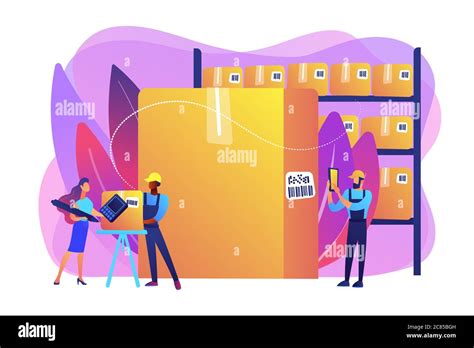 Barcode Scanning Concept Vector Illustration Stock Vector Image And Art Alamy