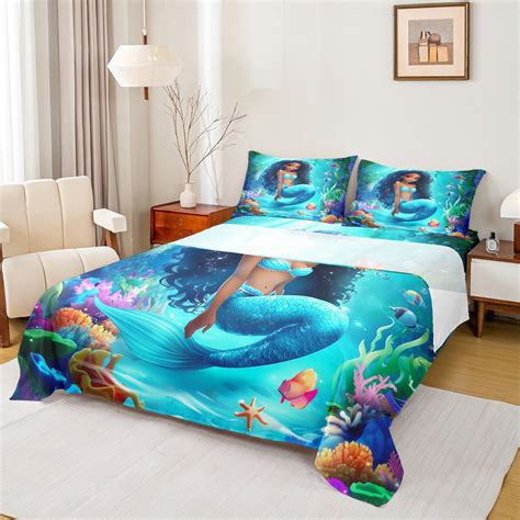 Castle Fairy Kawaii Mermaid 4 Piece Full Size Sheets Dreamy Princess