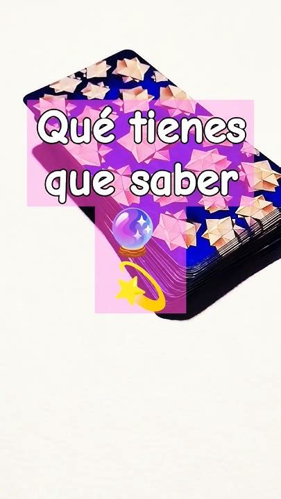 Algo Que Tienes Que Saber Tarot Interactivo Tarotamor Youtube