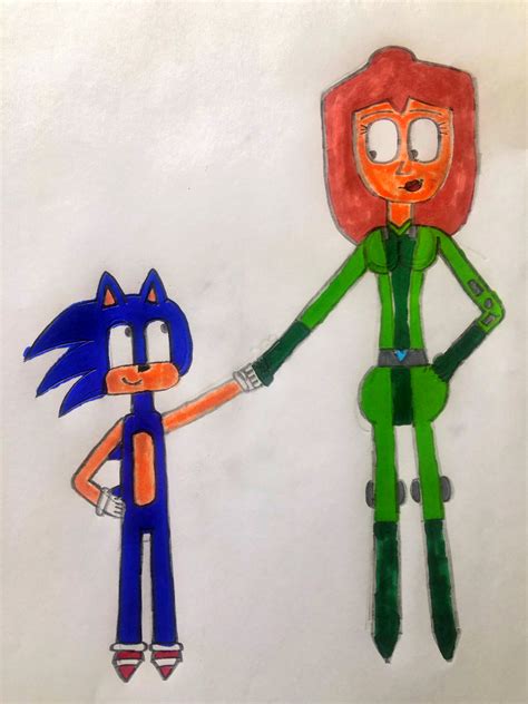 Sonic And Sam By Dylanrosales On Deviantart