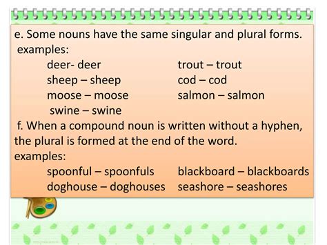 English Pluralization Of Nounvideo Lessonpptx