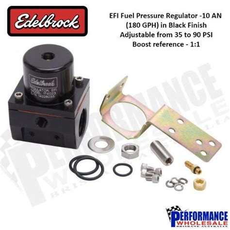 Edelbrock Efi By Pass Fuel Pressure Regulator 35 To 90 Psi 11 Boost