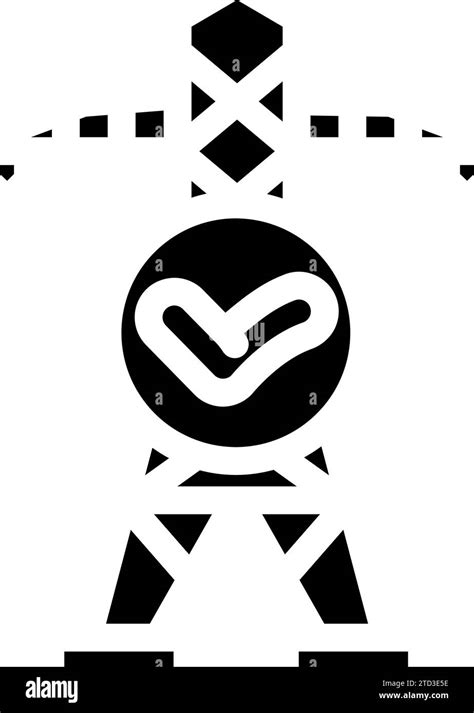 Grid Reliability Electric Glyph Icon Vector Illustration Stock Vector