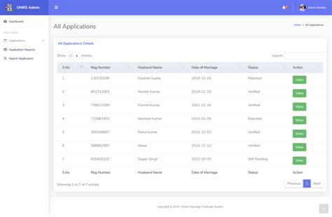 Online Marriage Certificate Registrations System Using Python Django