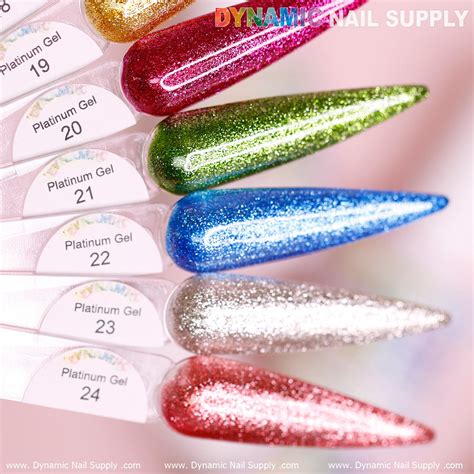 Valentines Colors Platinum Glitter Gel Polish Collection Super Fl