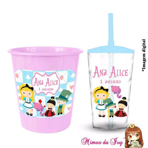 Balde 1l Twister 300ml Alice Cute Elo7 Produtos Especiais