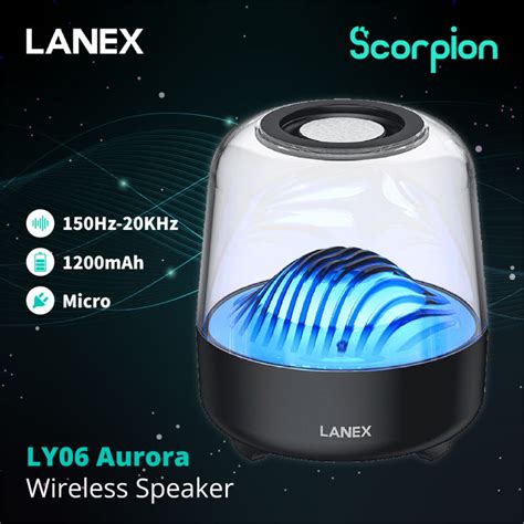 Lanex Ly06 Aurora Wireless Speaker Lazada