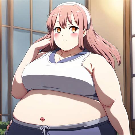 Fat Anime Girl With Headband By Mammal25 On Deviantart