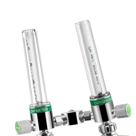 Gentec Medical Oxygen Regulator With Twin 15lpm Flowmeter 2 Humidifier