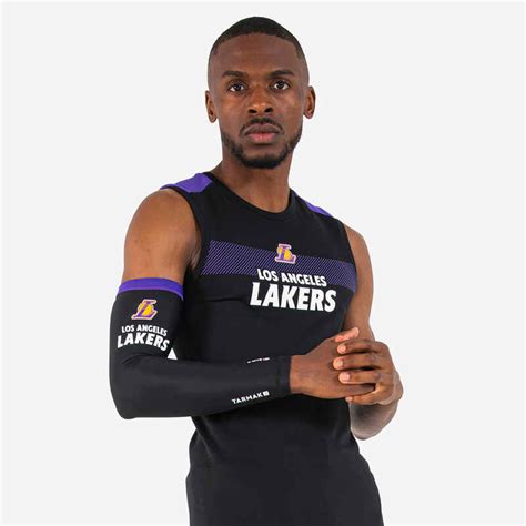 Adult Basketball Sleeve E500 Nba Los Angeles Lakers Black Decathlon
