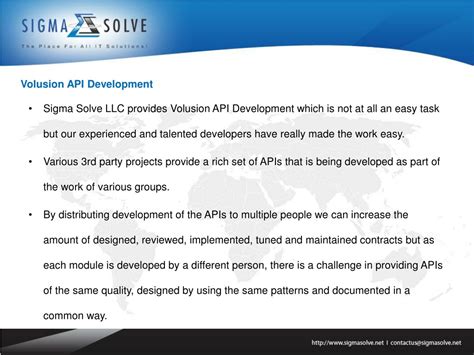 Ppt Volusion Api Development Volusion Api Integration Volusi