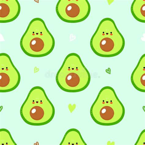 Cute Avocado Pattern Stock Illustrations 2 840 Cute Avocado Pattern Stock Illustrations