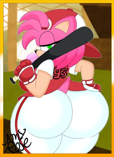 Rule 34 3barts Amy Rose Anthro Baseball Bat Baseball Cap Baseball