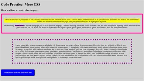 Code Practice More Css