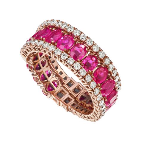 Ruby Rose Gold Band Ring Circa 1890 At 1stdibs