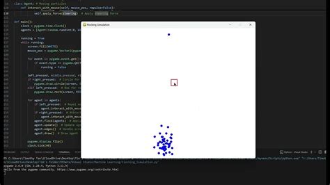 Python Flocking Simulation Youtube
