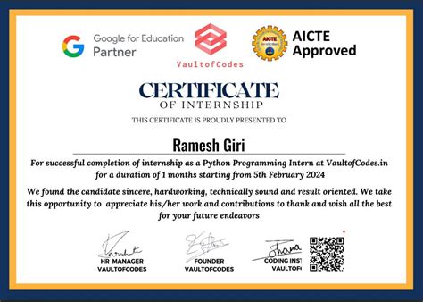 Vaultofcodes Python Internship Ramesh Giri