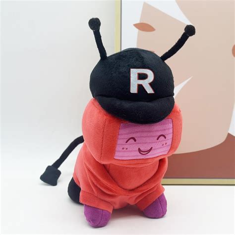 28cm Forsaken Veeronica Plush Cute Red Bug Plush Toy With R Letter