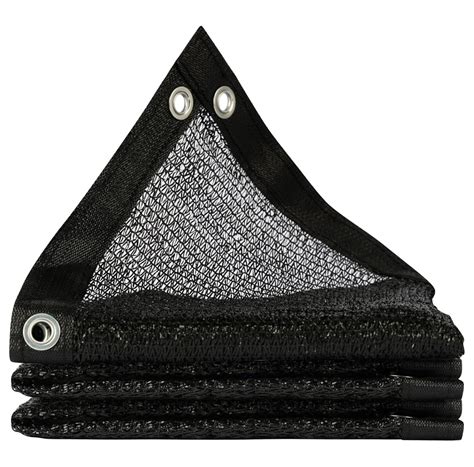 30 Black Shade Cloth 12ft X 12ft Mesh Tarp Uv Resistant Netting With