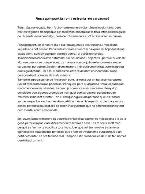 Text Argumentatiu Pdf