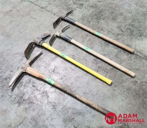 2 Pick Mattocks 1 Cutter Mattock And 1 Double End Pickaxe Adam Marshall Land And Auction Llc