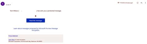 Encrypted Email In Microsoft Outlook How To Send Hungerford