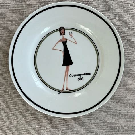 Santa Barbara Ceramic Design Dining The Girls Cosmopolitan Girl Plate By Santa Barbara